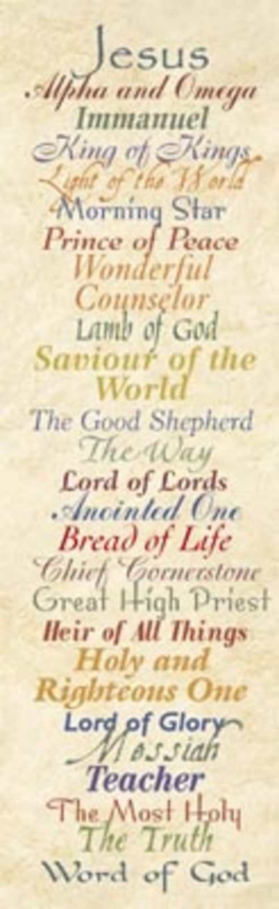 General Worship Bookmark: Names of Jesus (Package of 25) - B&H Publishing