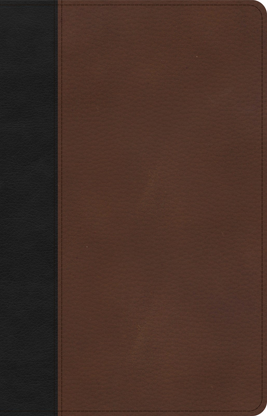 CSB Thinline Bible, Black/Brown LeatherTouch - B&H Publishing