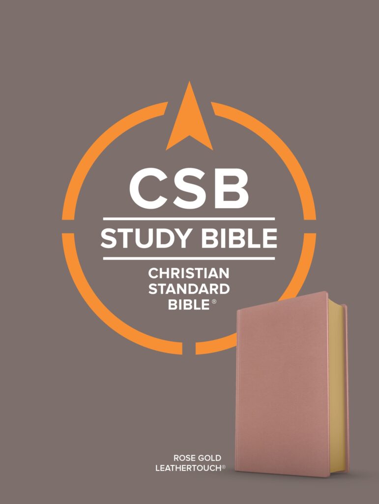 CSB Study Bible, Rose Gold LeatherTouch - B&H Publishing