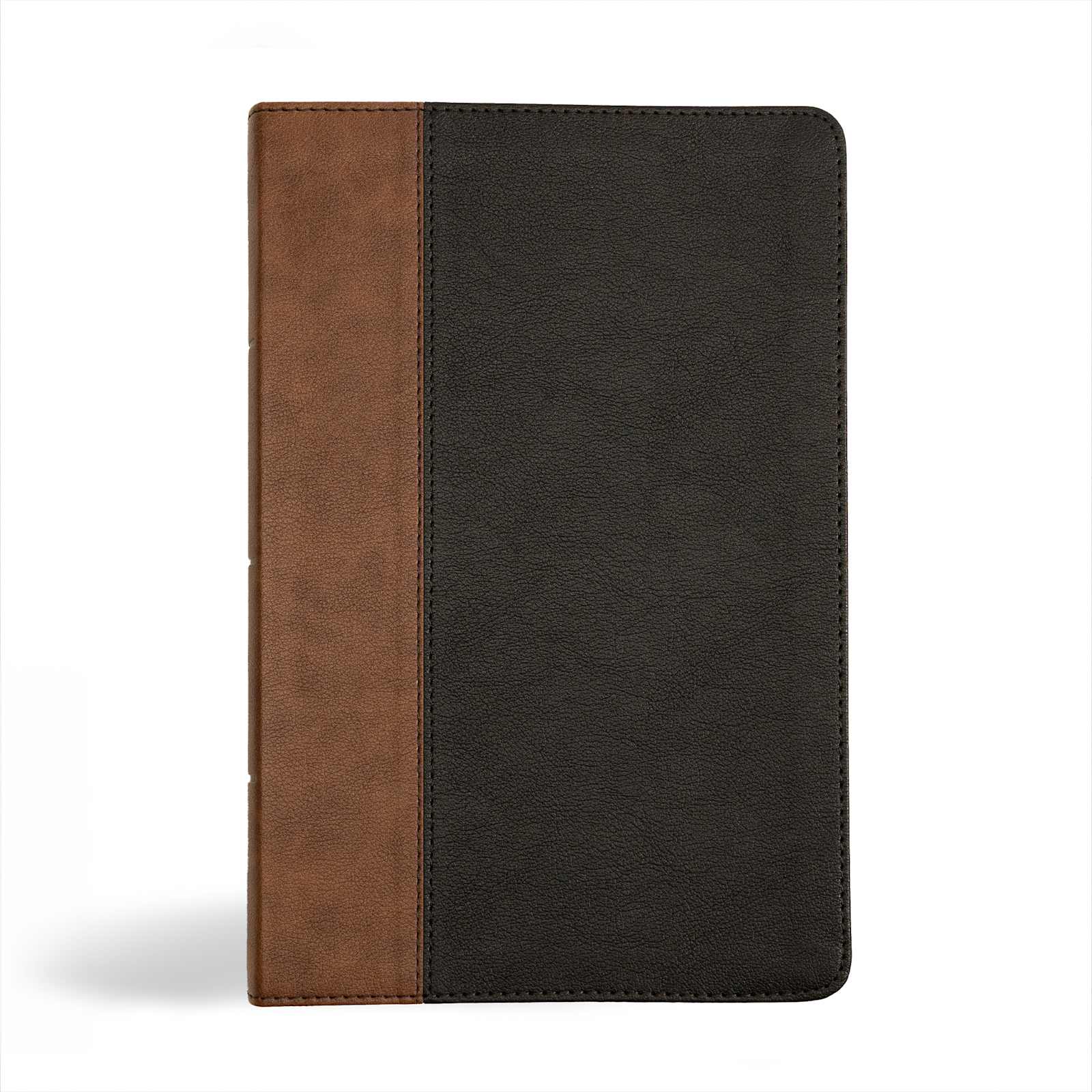 KJV Personal Size Giant Print Bible, Black/Brown LeatherTouch, Indexed ...