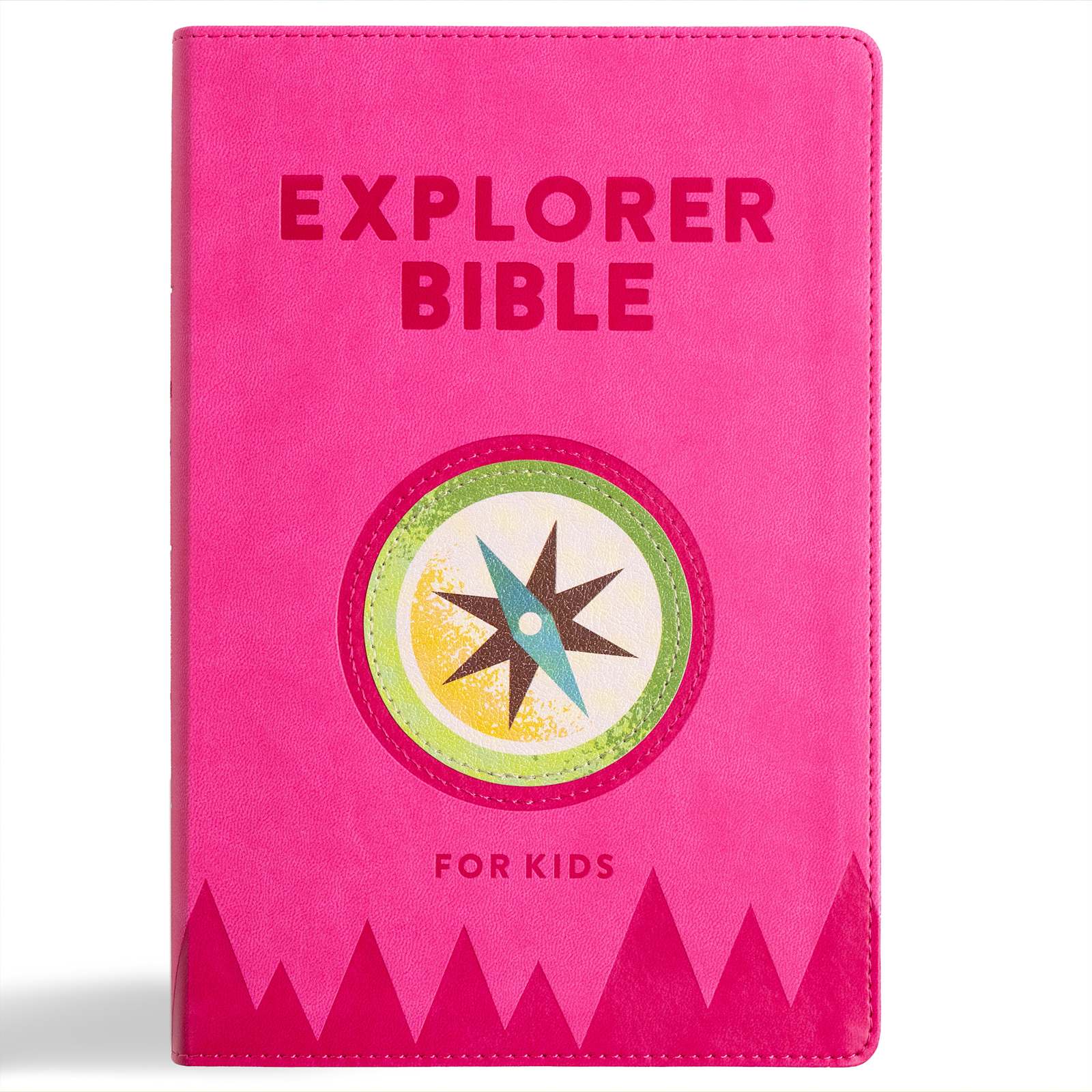 KJV Explorer Bible for Kids, Bubble Gum LeatherTouch - B&H Publishing